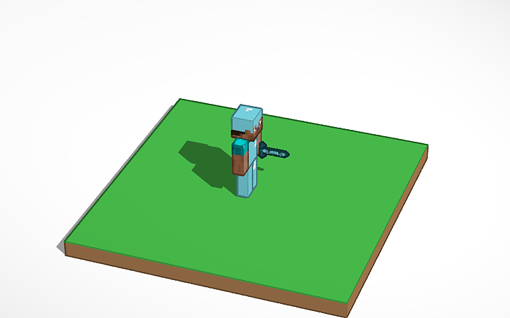3D design Steve do Minecraft | Tinkercad