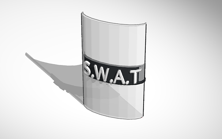 3D design swat shield - Tinkercad