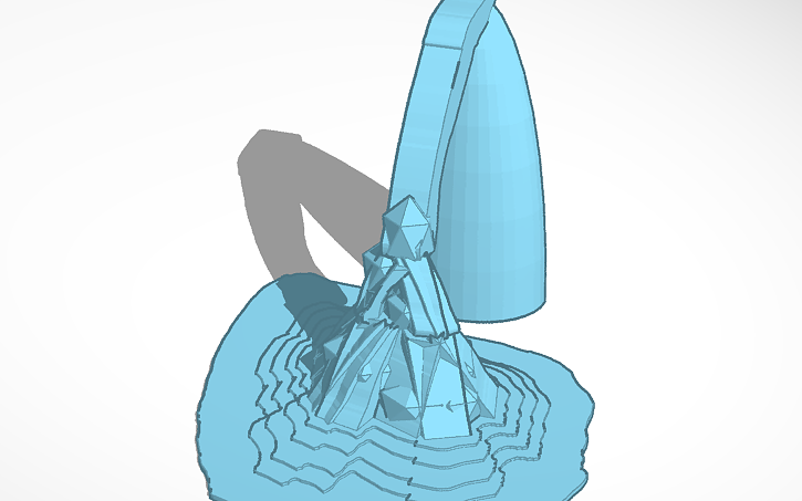 3D design WATERFALL - Tinkercad