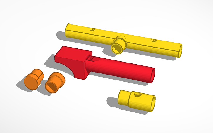 3D design T-Shape Whistle Ver. 1.0 | Tinkercad