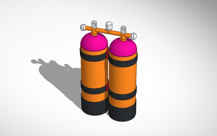 3D design Scuba tanks - Tinkercad