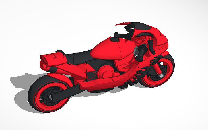 3D design Motorcycle - Tinkercad