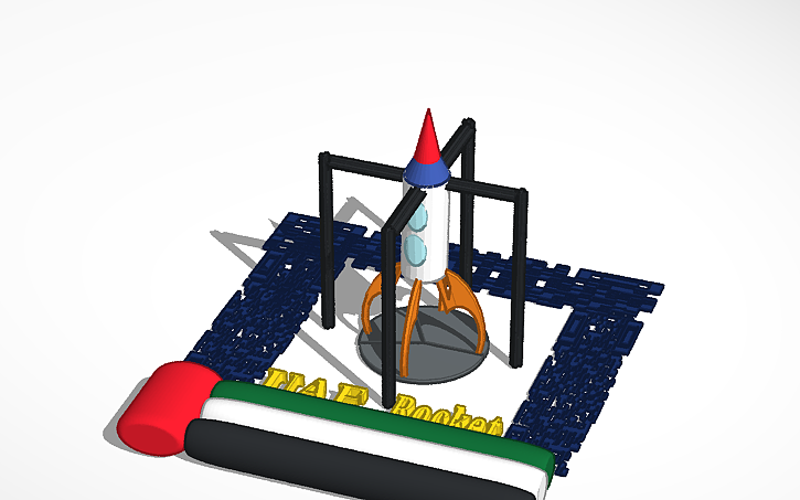 3D design UAE Rocket - Tinkercad