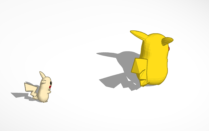 3D design Pikachu Running | Tinkercad