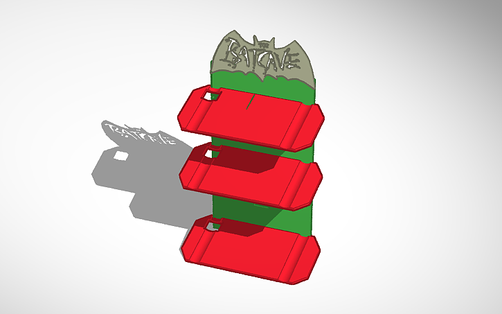 3D design Batcave Hot Wheels car platform - Tinkercad