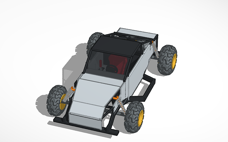 3D design Buggy Car - Tinkercad