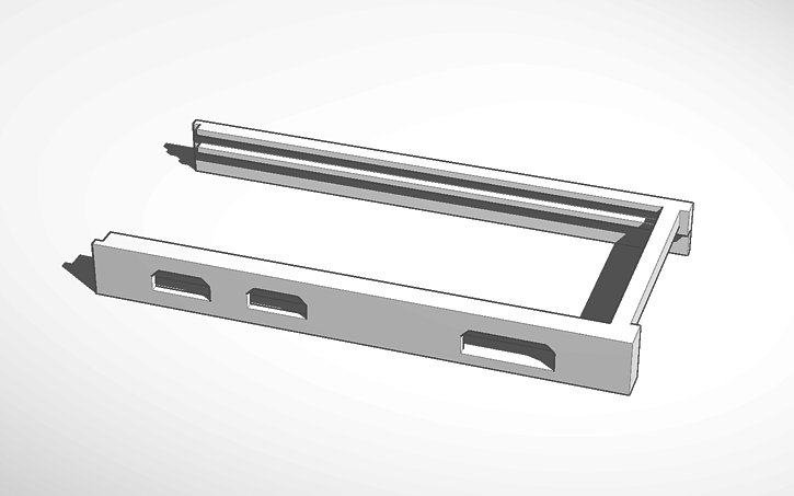 3D design Pi Zero Frame - Tinkercad
