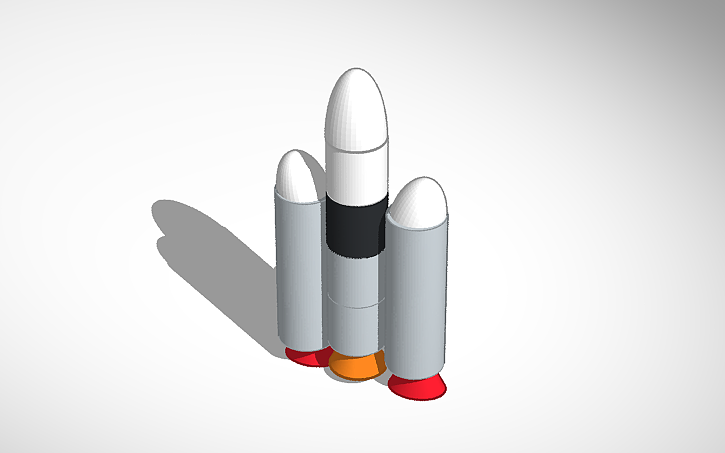 3D design GSLV Mk-III | Tinkercad