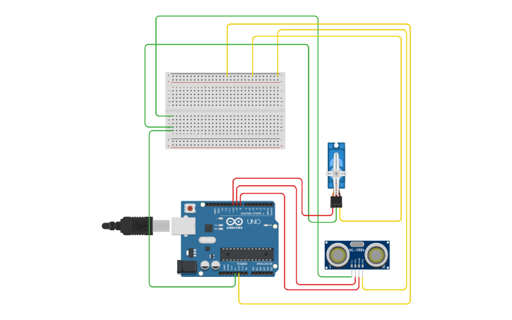 Circuit Design Шлагбаум Tinkercad