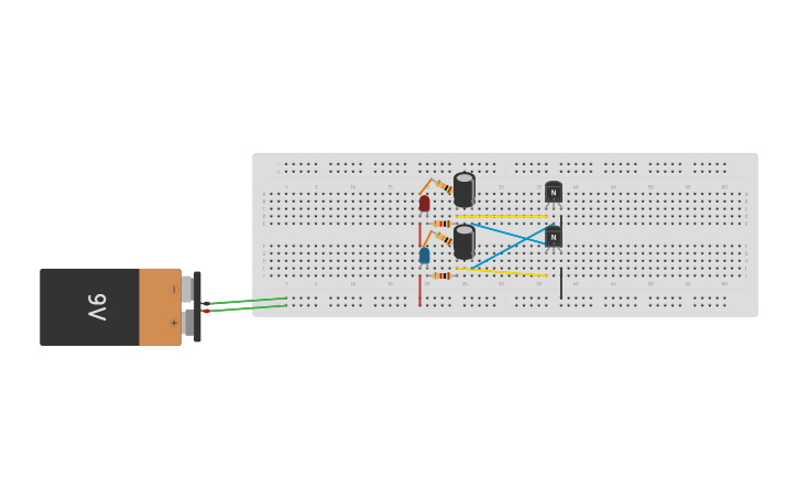 Circuit design T015-Bistable Transistorizado - Tinkercad