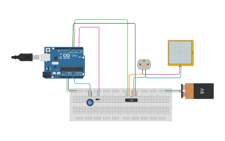 Circuit design C_Salmon Silaban_121120162_Modul5 | Tinkercad