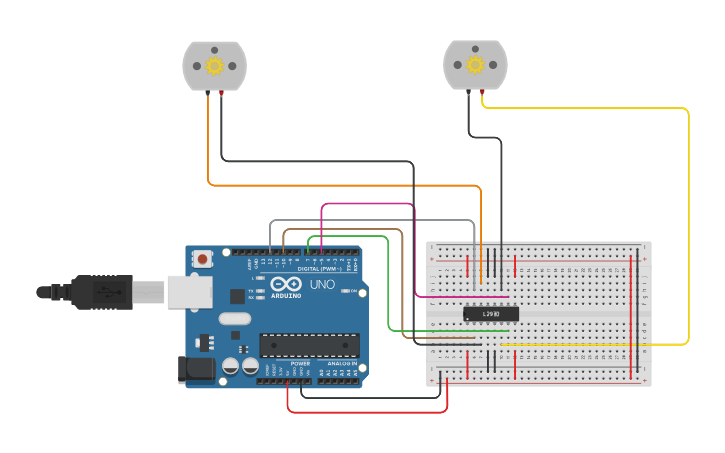 Circuit design Anticlock | Tinkercad