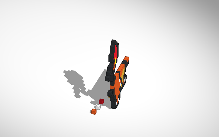 3D design 8-bit Charmeleon | Tinkercad