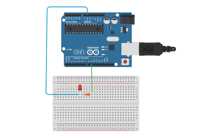 Circuit Design 2 Маячок с нарастающей скоростью Tinkercad