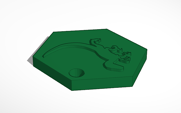 3D design raptor key chain | Tinkercad