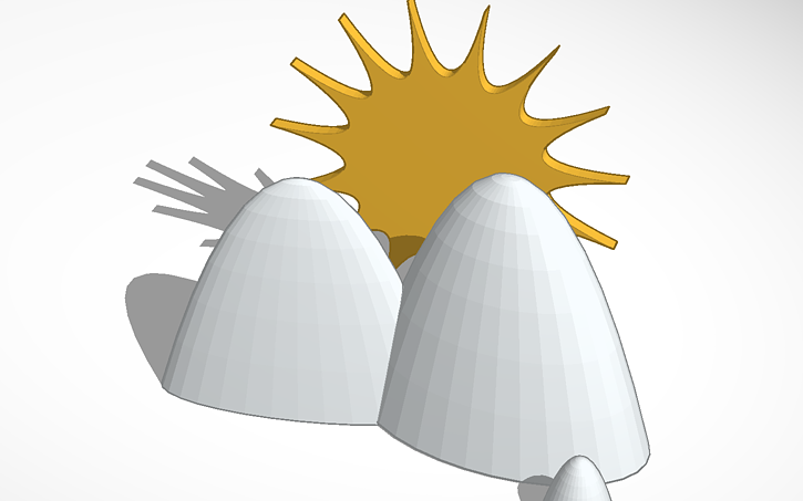 3D design sunset | Tinkercad