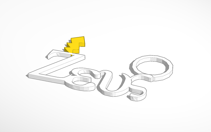 3D design zeus key ring | Tinkercad