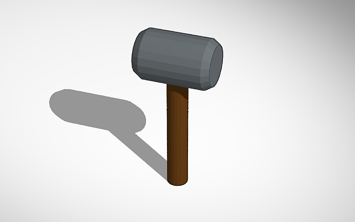 3D design mallet - Tinkercad