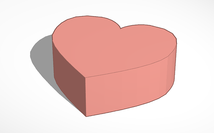 3D design heart - Tinkercad