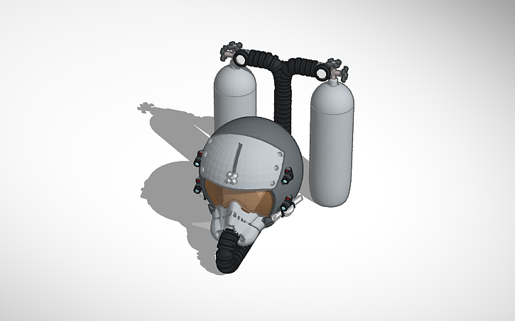3D design Pilot Helmet - Tinkercad