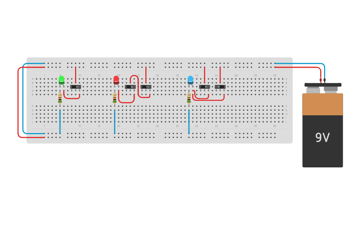 Circuit design Slideswitch LED | Tinkercad