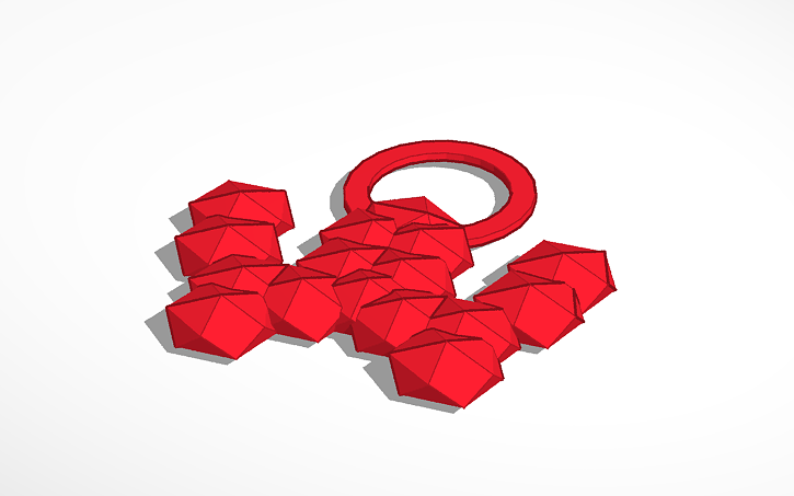3d Design Key Chain Tinkercad