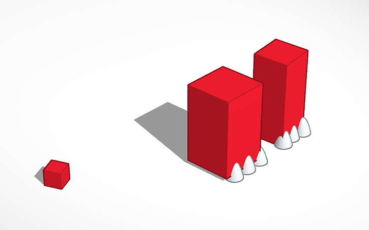3D design Big monster feet - Tinkercad