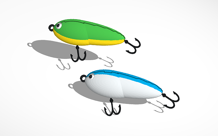 3D design fishing lure - Tinkercad