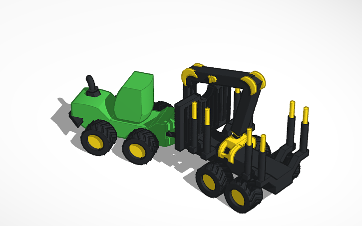 3D design tractor - Tinkercad