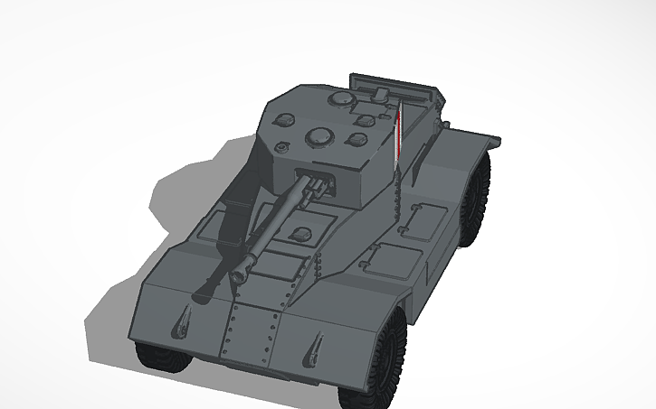 3D design Daimler Armored Car - Tinkercad