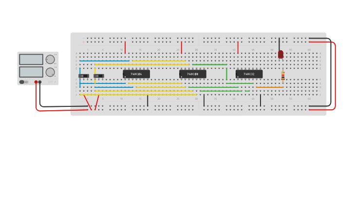 Circuit design TABLE 2 COMPLEX | Tinkercad