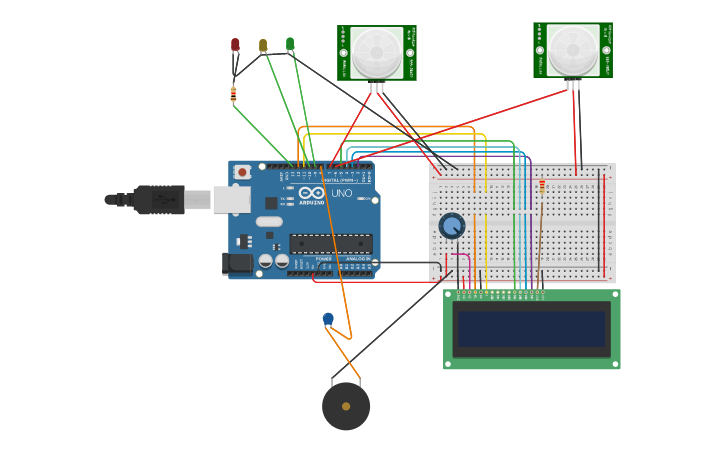 Circuit Design Aforo 100 Tinkercad