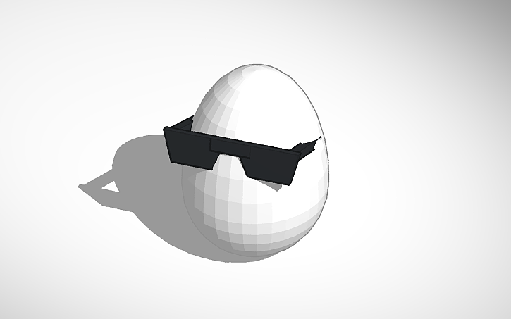 3D design Egg - Tinkercad