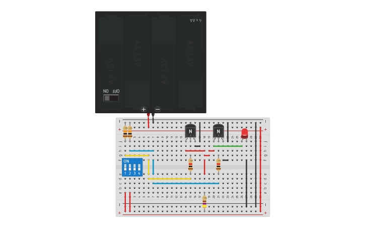Circuit design Compuerta NOR con 2N2222 - Simulación en Proteus y ...
