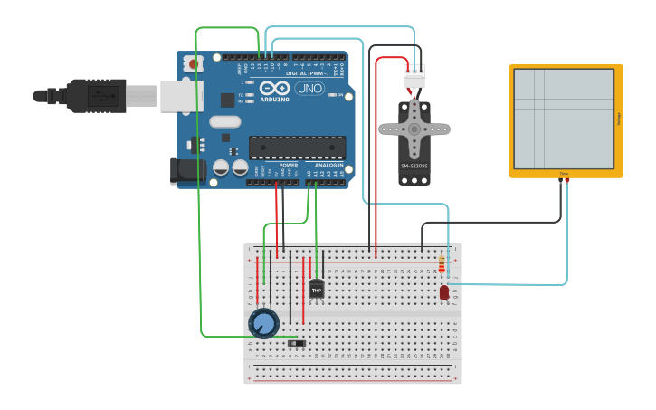 Circuit Design Sensors And Actuators Simulation Tinkercad