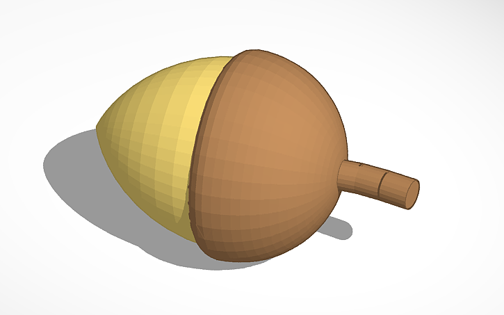 3D design Acorn - Tinkercad