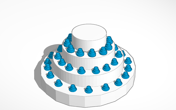 3D design Cake - Tinkercad