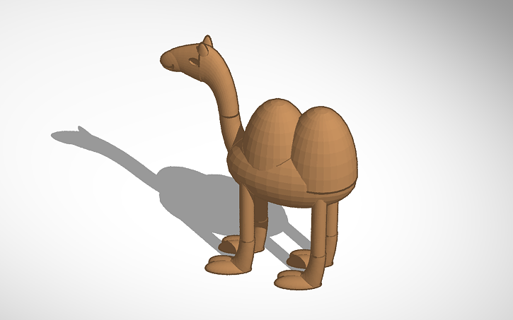 3D design camel - Tinkercad