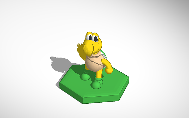 3D design Koopa Figure - Tinkercad
