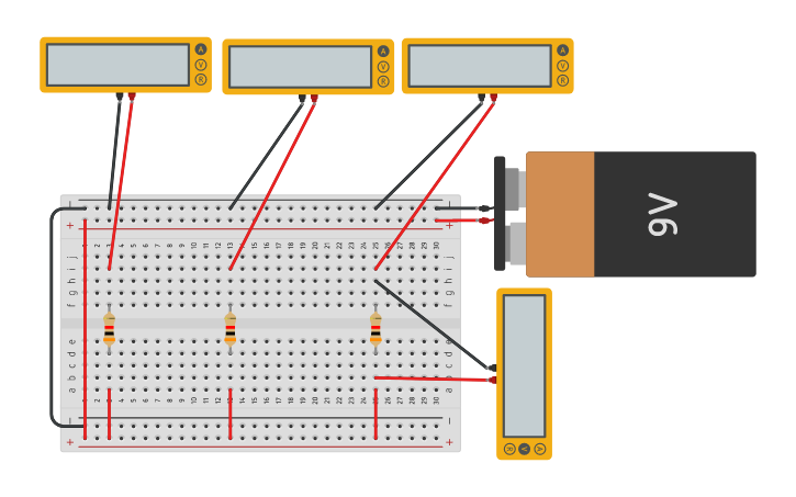 Circuit design Parallel Circuit - Same Resistance - Tinkercad