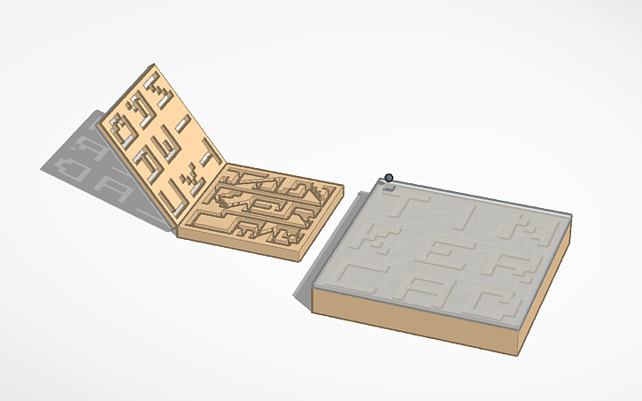 3D design TinkerCAD Maze - Tinkercad