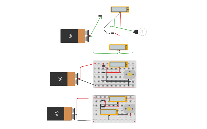 Circuit design ACT 1 simulación Polarización del Diodo - Tinkercad