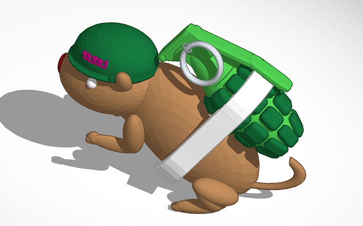 3D design Blake's crazy squirrell - Tinkercad