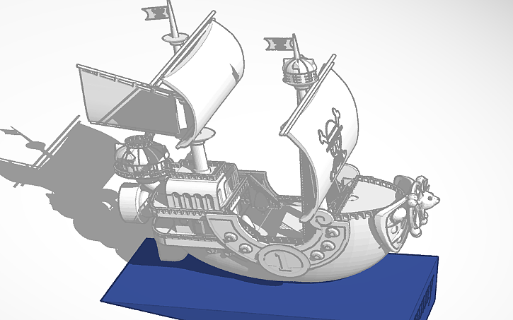 3D design Copy of Thousand Sunny - One Piece - Tinkercad