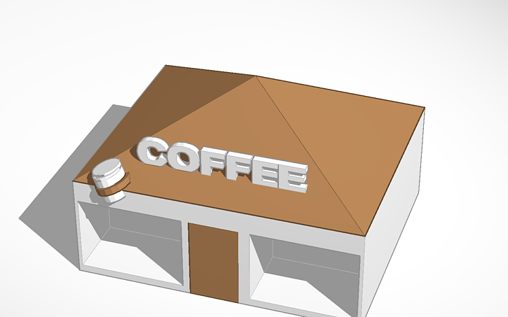 3D design Coffee Shop - Tinkercad