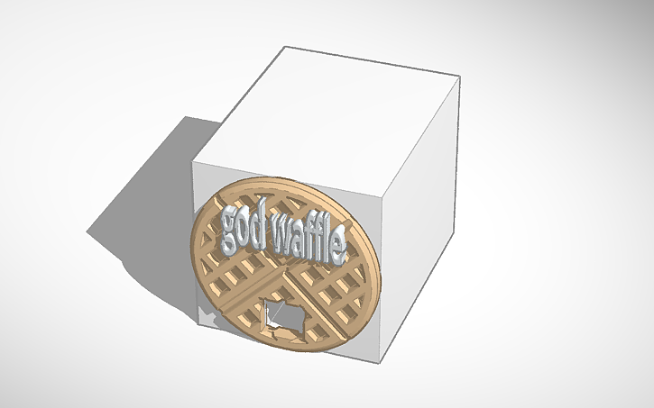 3D design god waffle | Tinkercad