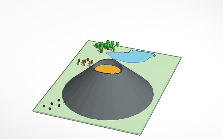 3D design Volcano | Tinkercad