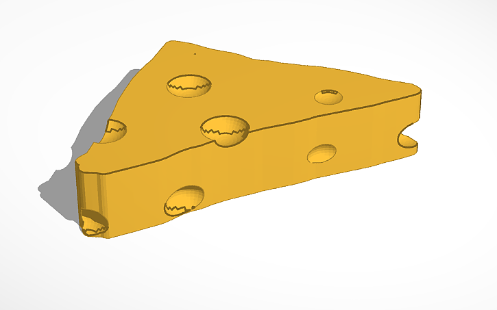 3D design cheese - Tinkercad