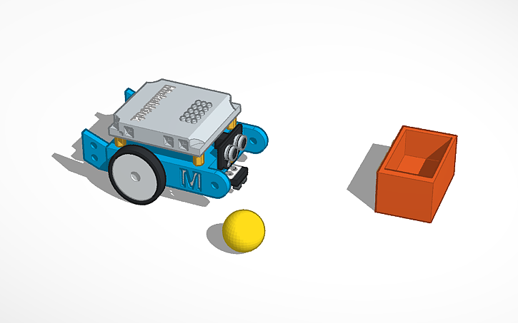 3D design Mbot Basket - Tinkercad
