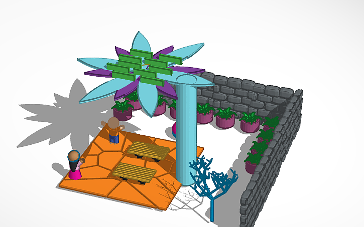 3D design Solar panels - Tinkercad